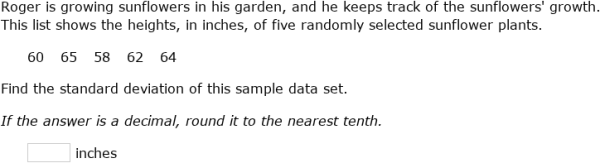IXL - Standard deviation of a sample (Algebra 1 practice)