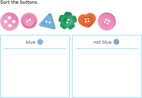 IXL | Classify and sort by shape or color | 1st grade math