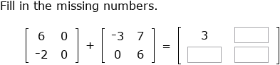 IXL - Add and subtract matrices (Algebra 1 practice)