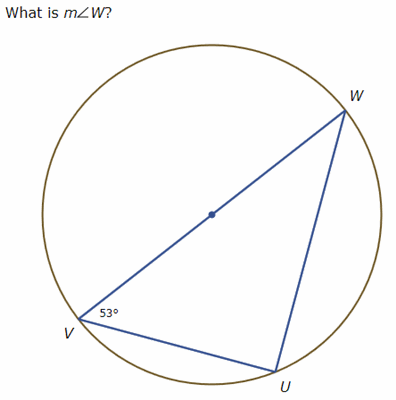 IXL - Angles in inscribed right triangles (Geometry practice)