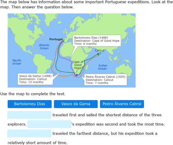 IXL | Portuguese and Spanish expeditions: part I | 5th grade social studies