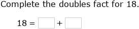 IXL | Add doubles - complete the sentence | 2nd grade math