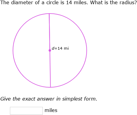 IXL | Center, radius, and diameter of a circle | 7th grade math