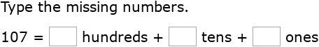IXL | Write numbers as hundreds, tens, and ones - up to 120 | 1st grade ...