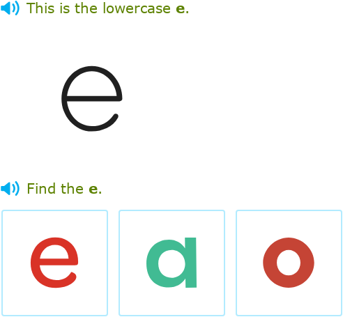 IXL | Learn the letter E | Pre-K language arts