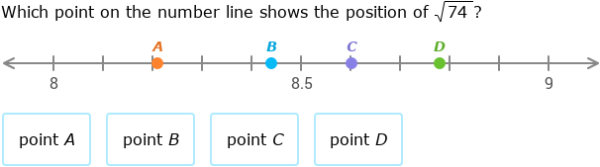 IXL | Irrational numbers on number lines | 7th grade math