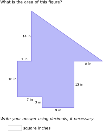 IXL | Area of compound figures with triangles | 6th grade math