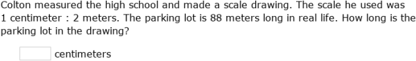 IXL | Scale drawings: find the scaled length | 4th grade math