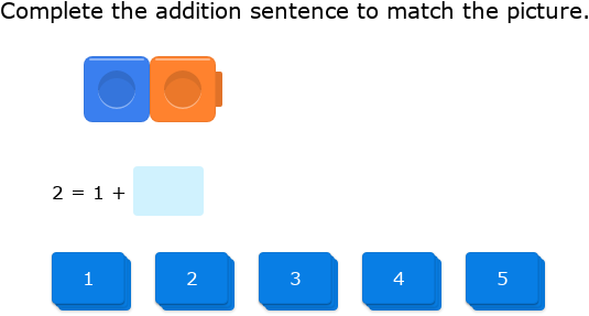 IXL | Take apart numbers up to 4 - addition sentences | Kindergarten math