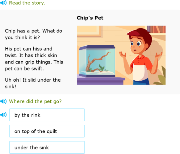 IXL | Read short i stories | 1st grade language arts