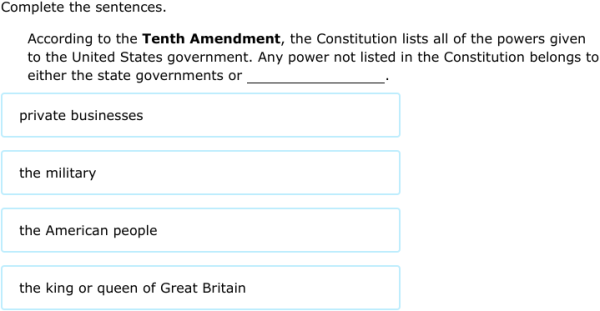 IXL | The Bill of Rights | 3rd grade social studies