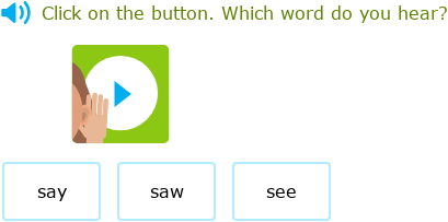 IXL | Read sight words: about, because, here, look, me, play, said, see ...
