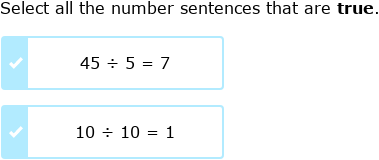 IXL | Division facts for 1, 2, 5, and 10: true or false? | 2nd grade math