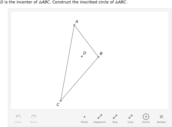 IXL - Construct the inscribed or circumscribed circle of a triangle ...