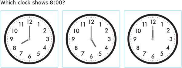 IXL | Match analog clocks and times II | 1st grade math