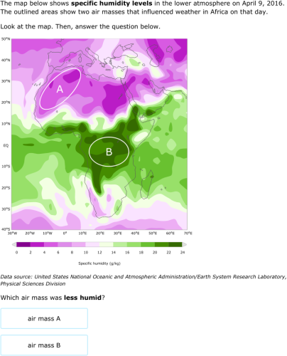 IXL | Identify and compare air masses | 6th grade science