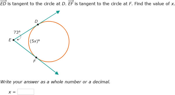 IXL - Angles formed by pairs of chords, secants, or tangents (Geometry ...