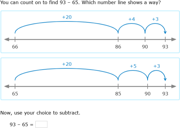 IXL | Count on to subtract two-digit numbers | 2nd grade math