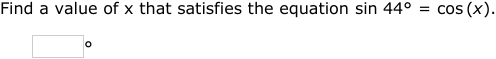 IXL - Complementary angle identities (Algebra 2 practice)