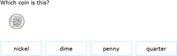 IXL | Pennies, nickels, dimes, and quarters | Pre-K math