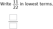 IXL - Write fractions in lowest terms (Algebra 1 practice)