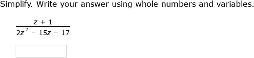 IXL - Simplify rational expressions (Algebra 2 practice)