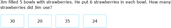 IXL | Multiplication word problems: identify the product | 3rd grade math