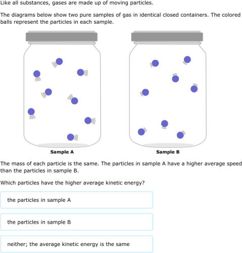 IXL | How does particle motion affect temperature? | 7th grade science