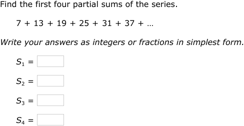 IXL - Introduction to partial sums (Precalculus practice)