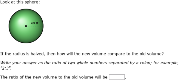 Sphere Volume Problems