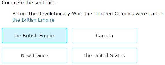 IXL - The American Revolution: the Thirteen Colonies under British rule ...