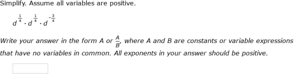 IXL - Simplify expressions involving rational exponents I (Algebra 2 practice)