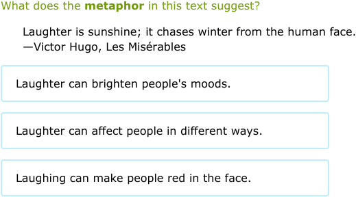 IXL | Interpret figures of speech | 6th grade language arts