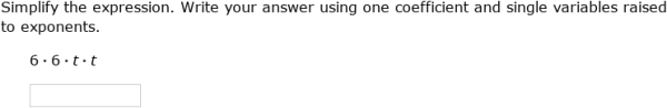 IXL | Write variable expressions with exponents | 6th grade math