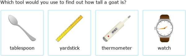 IXL | Choose the appropriate measuring tool | 2nd grade math