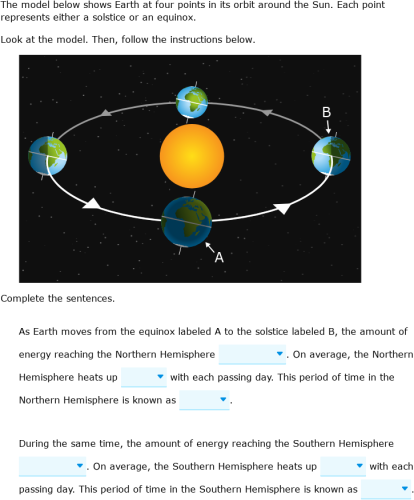 IXL | What causes the seasons on Earth? | 6th grade science