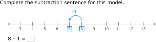 IXL | Subtraction sentences using number lines - up to 20 | 1st grade math