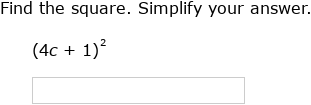 IXL | Multiply two binomials: special cases | 8th grade math