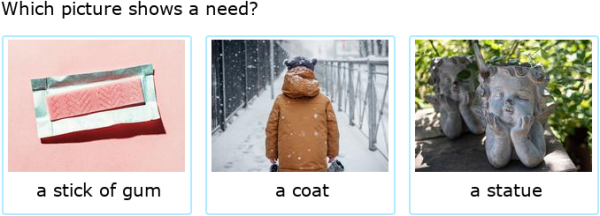 IXL | Needs and wants | 1st grade social studies