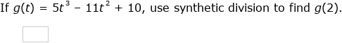 IXL - Evaluate polynomials using synthetic division (Algebra 2 practice)