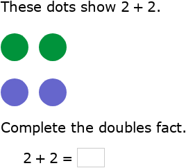 IXL | Add doubles using models | Kindergarten math