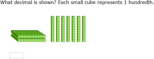 IXL | Place value models for decimal numbers | 4th grade math