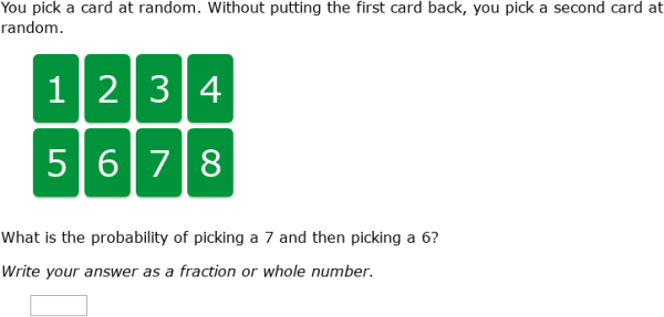 IXL | Probability of independent and dependent events | 6th grade math