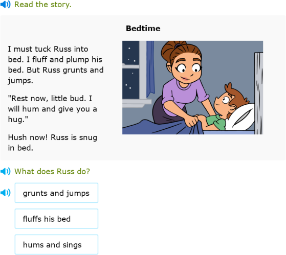IXL | Read short u stories | 1st grade language arts