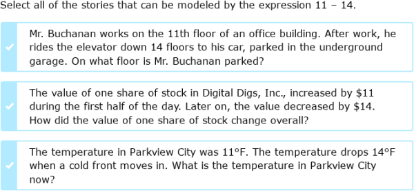 IXL | Checkpoint: Add and subtract rational numbers | 7th grade math