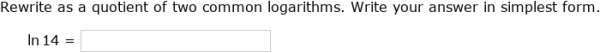 IXL - Change of base formula (Precalculus practice)