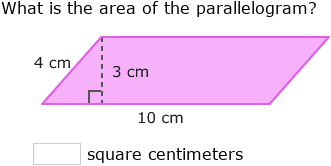 IXL | Area of parallelograms | 6th grade math