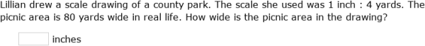IXL | Scale drawings: find the scale or scaled length | 7th grade math
