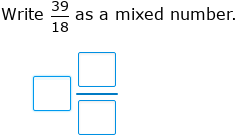 IXL | Convert between improper fractions and mixed numbers | 5th grade math