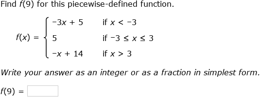 IXL - Evaluate piecewise-defined functions (Precalculus practice)